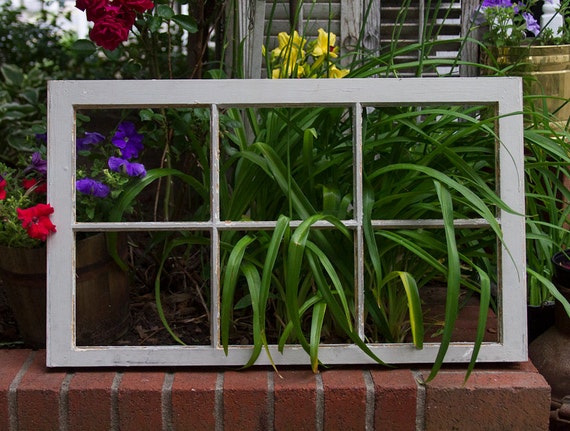 Vintage Six Pane Window Frame Large Frame by lloydstreasures