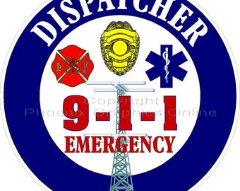 911 dispatcher decal | Etsy