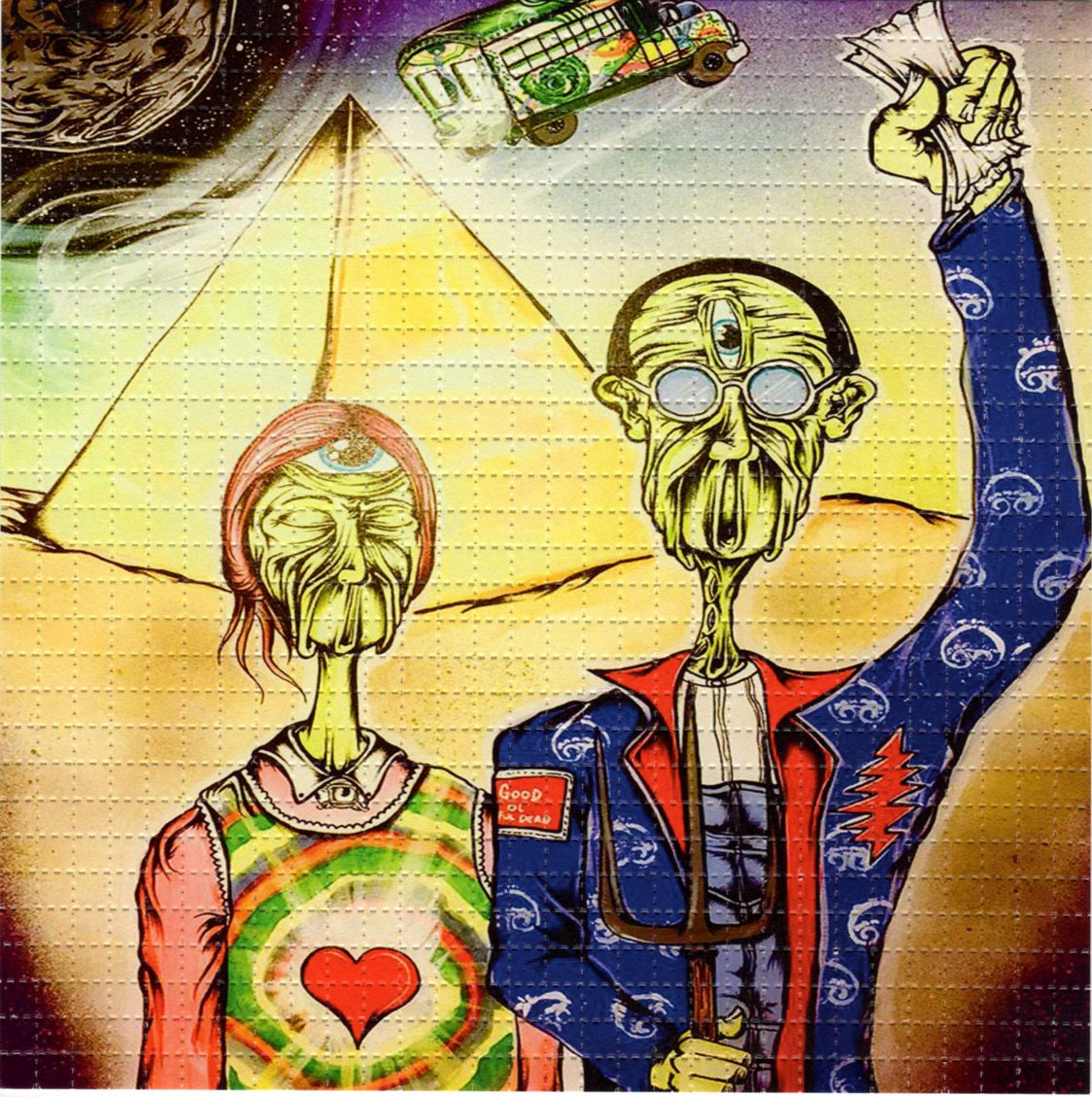 American Prankster by Aaron Brooks BLOTTER ART numbered