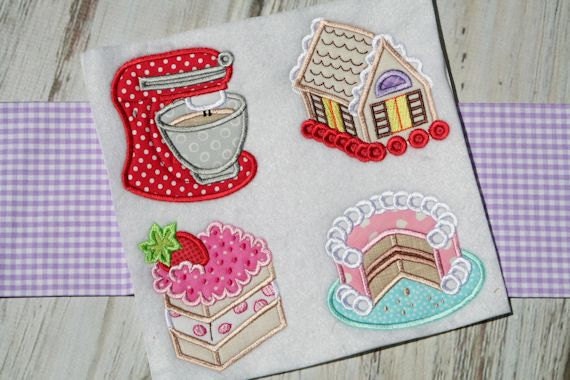 Baking Applique 19 Different Applique Machine Embroidery
