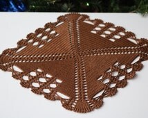 Unique square crochet doily related items | Etsy