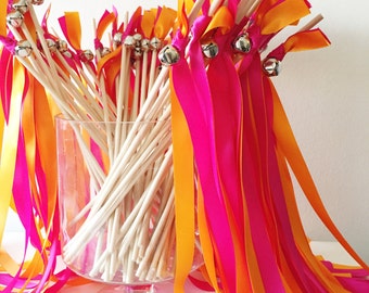 Wedding ribbon wands | Etsy