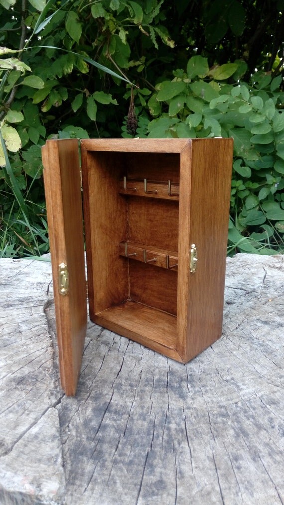 Key holder Wooden key cabinet Handmade key by HappyWoodenProducts