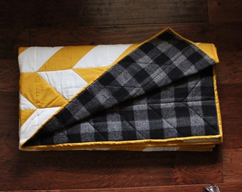 Mustard quilt | Etsy
