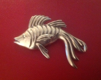 Koi fish brooch | Etsy