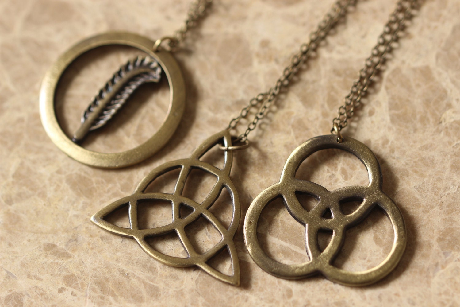 Antique Jewelry The Led Zeppelin Necklace 3pcs Set Gift Idea