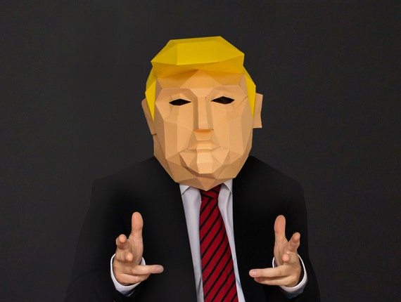 Donald Trump Paper Mask DIY Trump Head Instant Pdf download