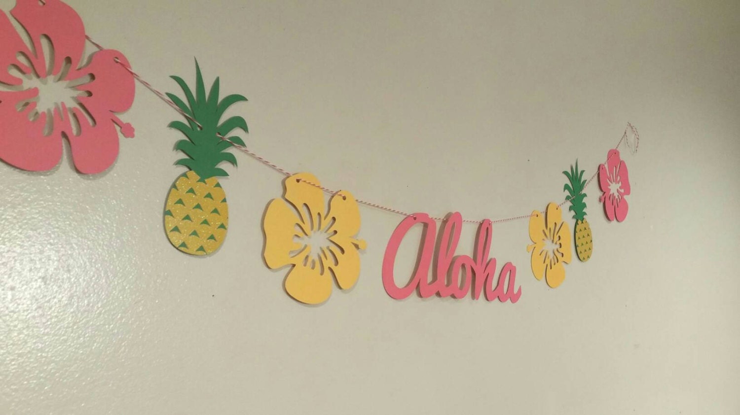 Luau party banner aloha banner Hawaiian luau Hawaiian