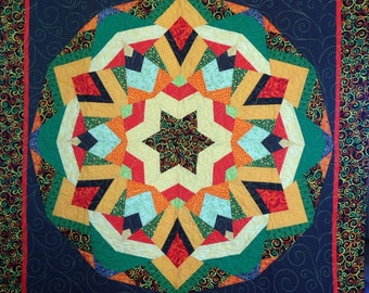 Kaleidoscope quilt | Etsy