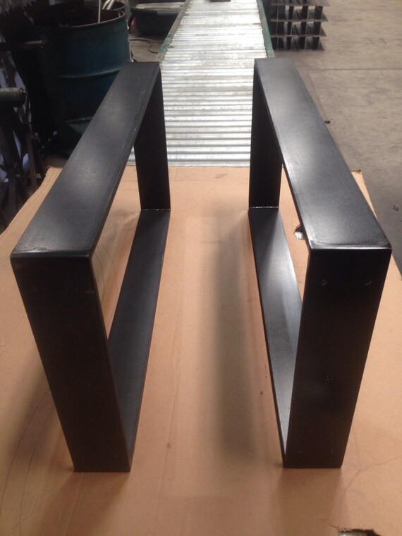 3/8 thick metal table legs by PfunderMetalwerks on Etsy