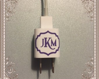 Items similar to Personalized phone charger decal on Etsy