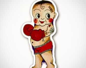 Boxer sticker | Etsy