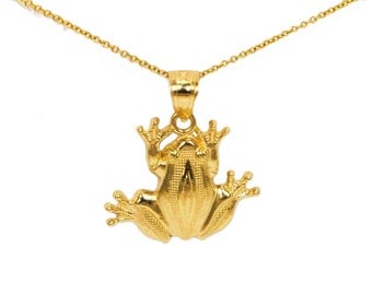 Frog necklace | Etsy
