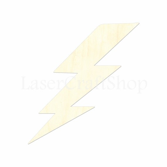 2 34 Lightning Wooden Cutout Shape Silhouette