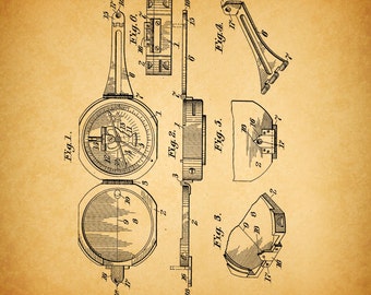 Compass blueprint | Etsy