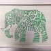 Elephant Paper Cut