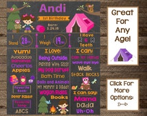 Unique girls camping party related items | Etsy