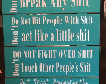 Shit list | Etsy