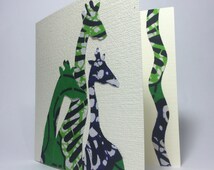 Unique giraffe card related items | Etsy