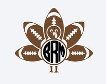 Unique monogram turkey svg related items | Etsy