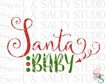 Santa baby svg | Etsy