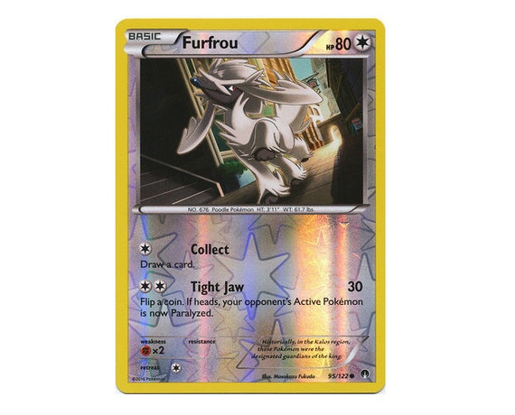 Furfrou 95/122 Pokémon Card Pokémon XY by THEPOKEMARTdotcom