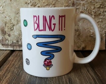 Unique bling coffee mug related items | Etsy