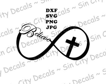 Unique infinity with cross related items | Etsy