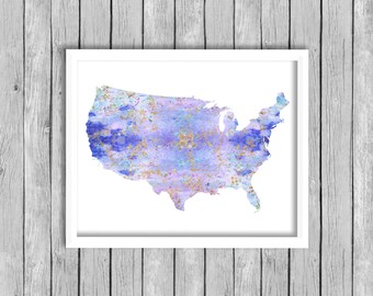 Purple world map | Etsy