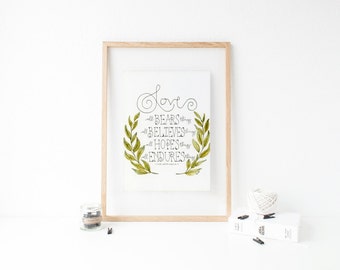 Items similar to Original Painting - Pure Love - Original Watercolor ...