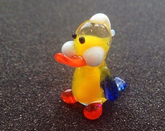 Clear glass duck | Etsy
