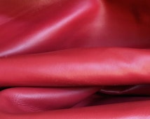 Unique bright red leather related items | Etsy