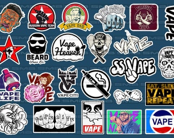 Unique vaping decal related items | Etsy