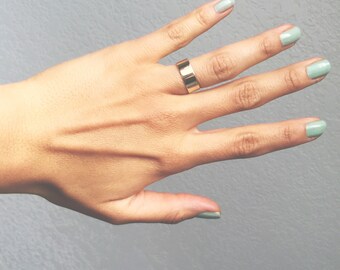 Wondrous Whale Ring Sterling Silver Band and Brass