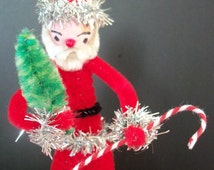 Unique pipe cleaner santa related items | Etsy