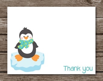 Penguin thank you | Etsy