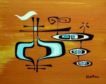 Art by George Perrou by TheAtomicNest on Etsy