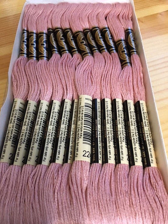 DMC 224 Very Light Shell Pink Embroidery Floss 2 Skeins 6