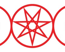 Unique septagram related items | Etsy