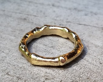 Gold branch ring | Etsy