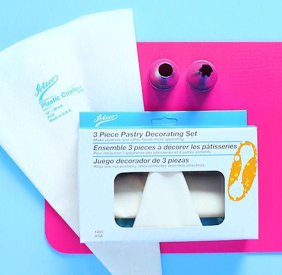 3 Piece Ateco Pastry Tube Set Jumbo Frosting Tip Set