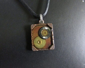 Items similar to Handmade Steampunk winged brooch ...angel wings ...