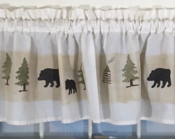 Bear valance | Etsy