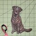 Chocolate Lab Labrador Retriever Articulated Paper Doll Gift