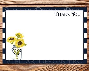 Sunflower thank you | Etsy