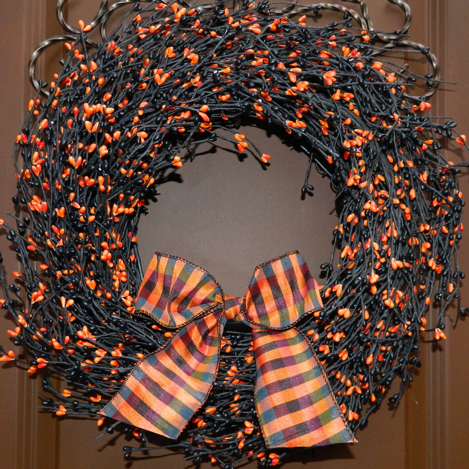 Halloween Wreath Halloween Door by EverBloomingOriginal on Etsy