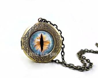 Evil eye locket | Etsy