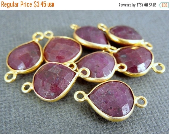 12% off Wholesale Gemstone Connector Dyed Ruby by jewelersparadise