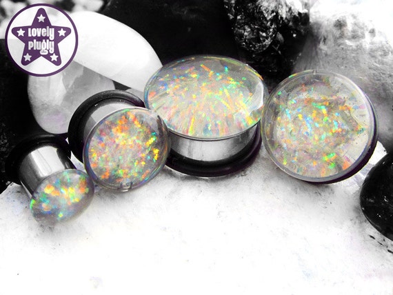 Items similar to Entanglement Earth Crystal Rainbow White Faux Dichro ...