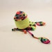 Chubby Stuffed Squid Kids Toy Bright Neon by SnuggableStitches